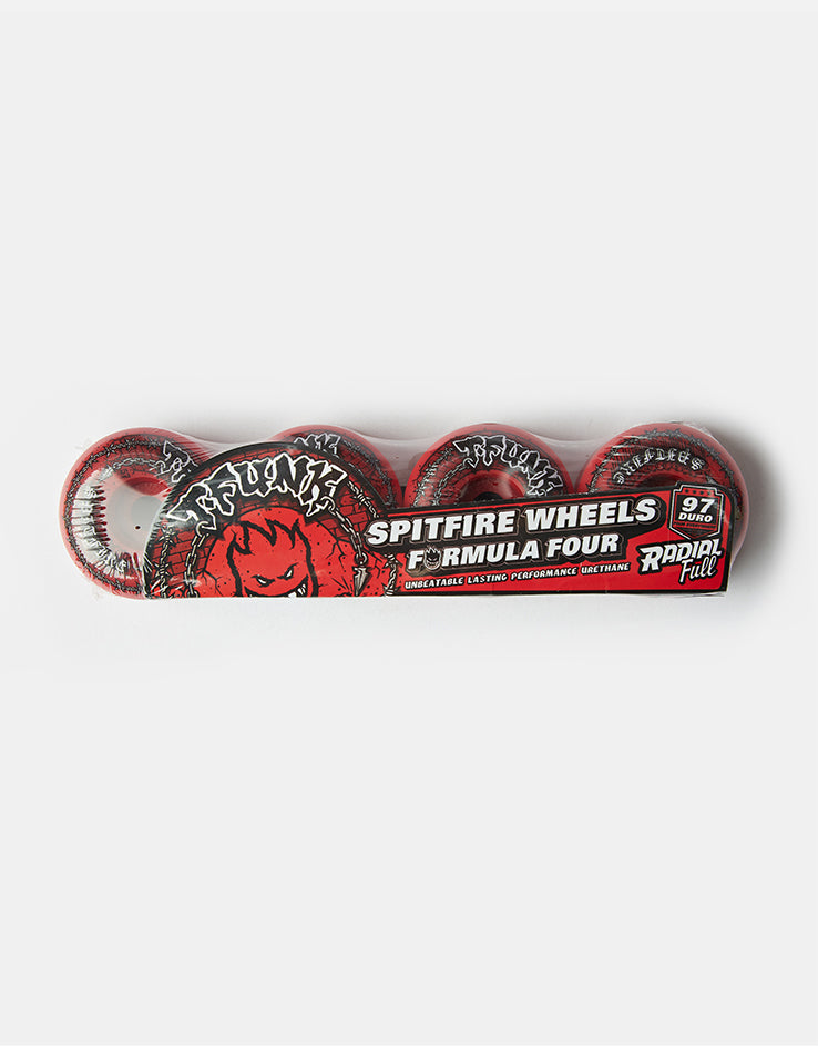Spitfire T-Funk Raw Formula Four Radial Full 97d Skateboard Wheels - 57mm